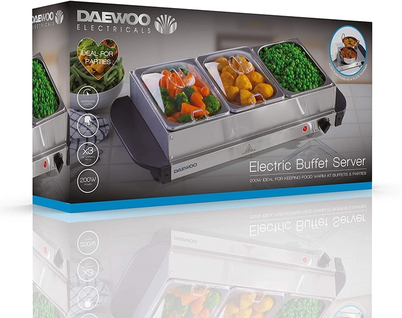 Daewoo 3 Tray Buffet Server - Kettle and Toaster Man
