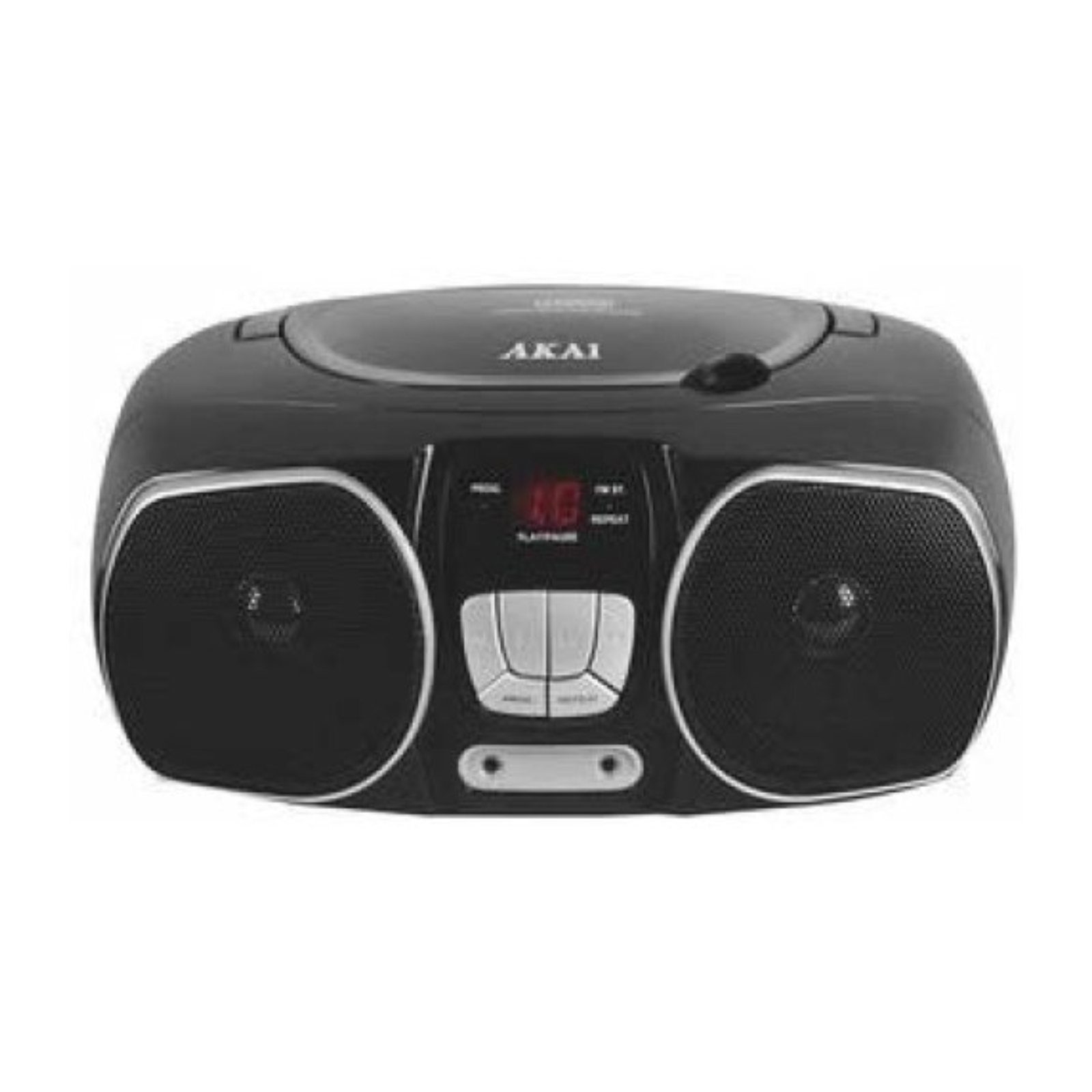 Akai A60009 CD Radio Boombox with AM/FM Radio and LED Display Black ...