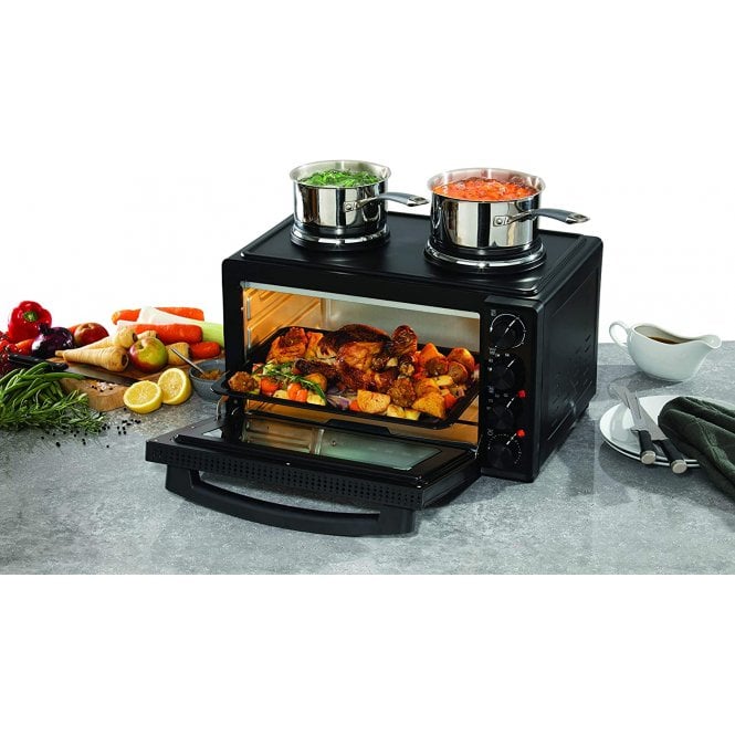 Daewoo SDA1609 32l 3000w electric oven with dual hotplates - Kettle and ...